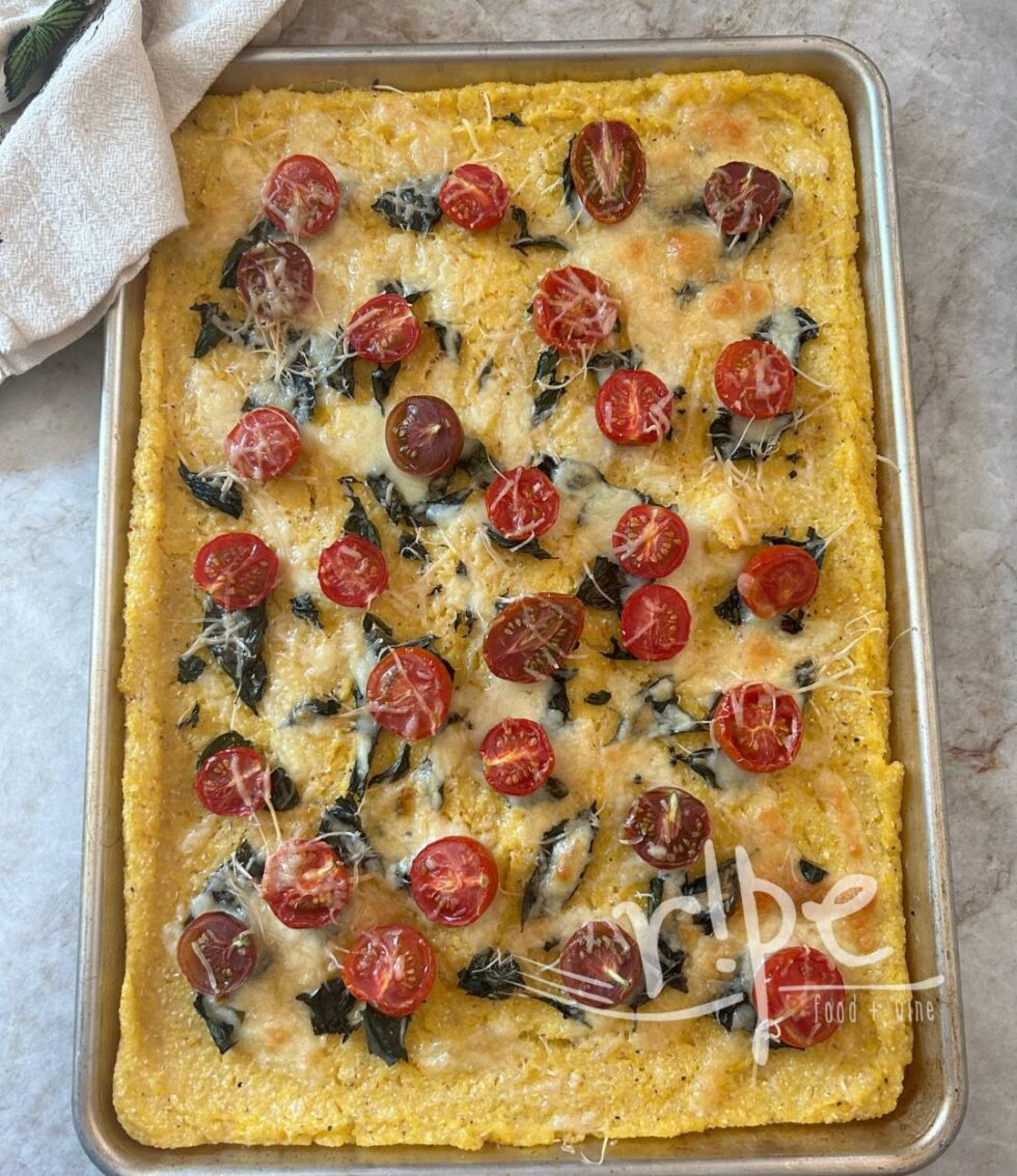 Sheet Pan Polenta Tomato Tart | RIPE